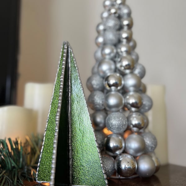 3D Tree Stained Glass Pattern Digital Download Christmas Pine Tree ...