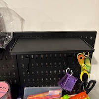 IKEA SKADIS SHELF Minimalistic Pegboard Uppspel Accessories Office Work ...