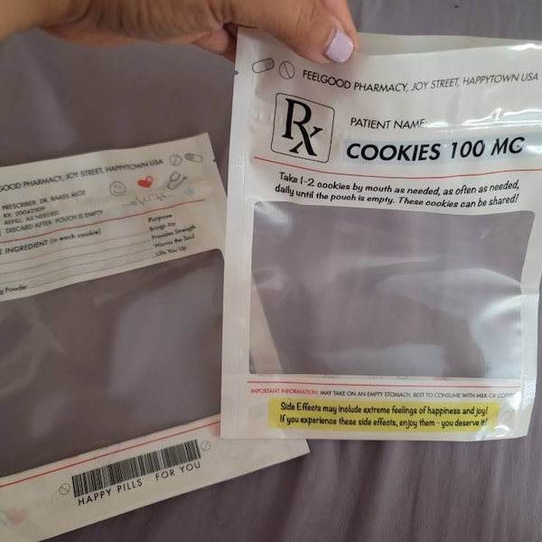 Printable Rx Label for Cookie prescription Jar 3 X 4 Cookie Rx Jar ...