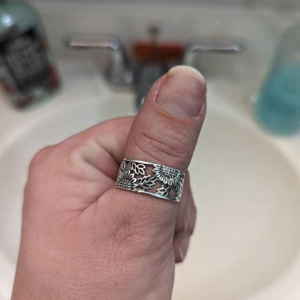 Sterling Silver Love Cuddle Hugging, Wraparound, Friendship Care Ring ...