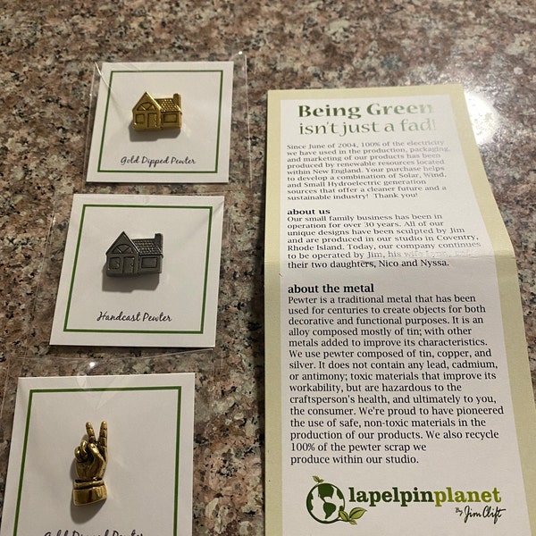 Gold House Lapel Pin- CC613G- House, Home, Realty, and House Warming ...
