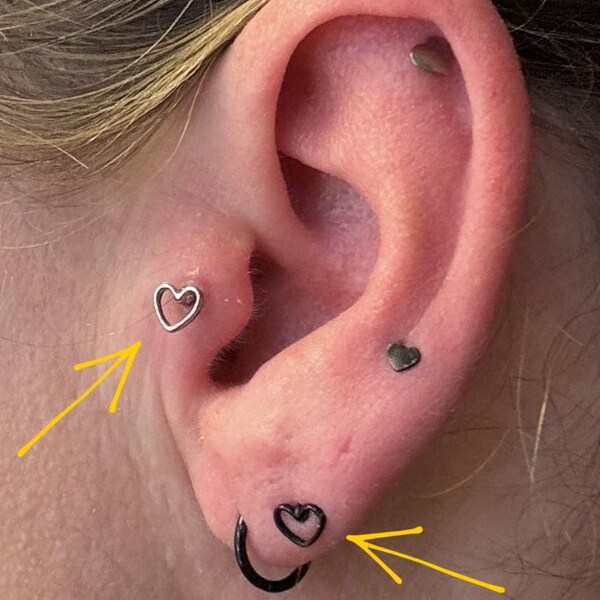 16g Teardrop Medusa Ring • Lippy Loop Labret • Surgical Steel Lip Ring ...