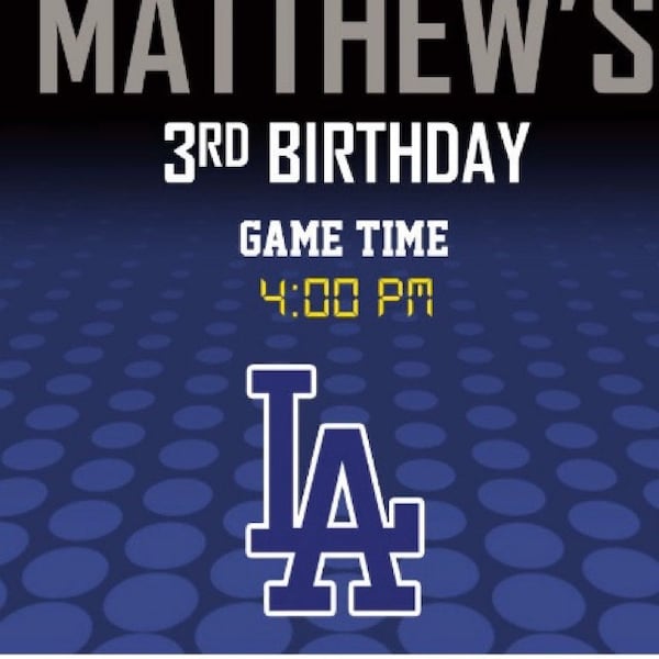 Baseball Ticket Invitation, Sports Birthday Party, MLB Theme (printable ...