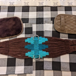 Custom Mohair Cinch Girth With English or Dressage Buckles, Under 36 ...