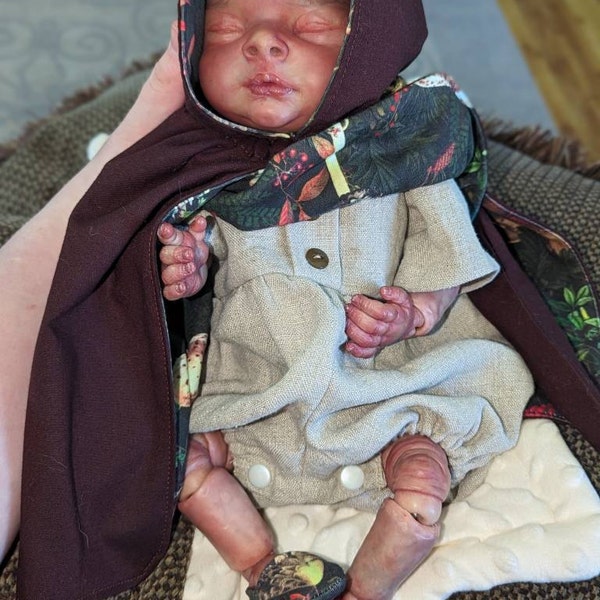 Romper Set for 7 Inch Mini Micro Preemie Baby Reborn Silicone Art Doll ...