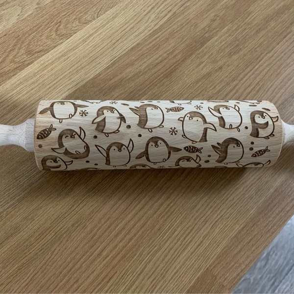 Scandinavian 4 - Birds and Trees Embossing Rolling Pin - Etsy