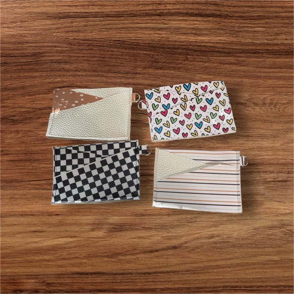 Long Wallet Template SVG, Leather Women Wallet Pattern, Slim Bifold ...