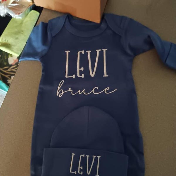 Baby Coming Home Outfit, Personalized Baby Gift, Custom Baby Apparel ...