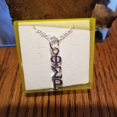 Phi Sigma Rho Greek Sorority Jewelry Sorority Lavalier Pendant Drop ...