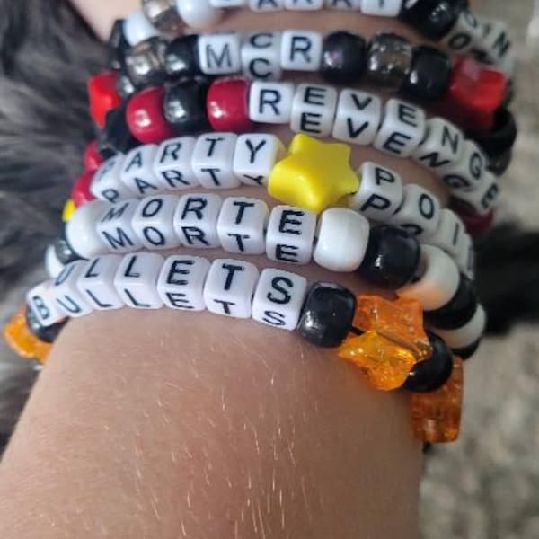 Lucky 5 Random MCR Themed Bracelets - Etsy