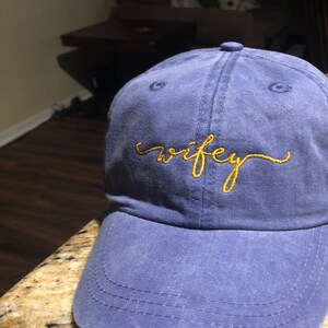 Wifey Handwriting Script Baseball Cap Engagement Gifts - Etsy