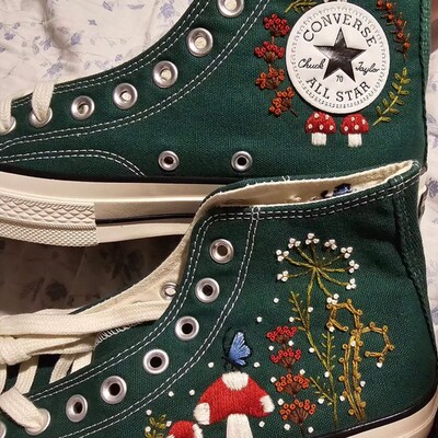 Custom Converse Embroidered Shoes Converse Chuck Taylor 1970s - Etsy