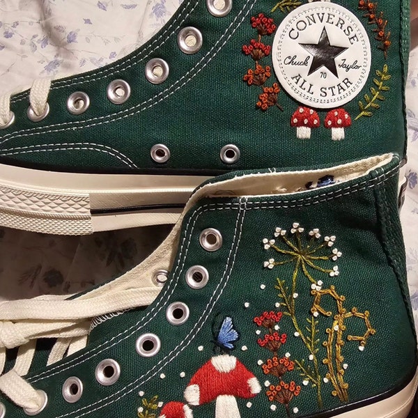 Custom Converse Embroidered Shoes Converse Chuck Taylor 1970s Custom ...