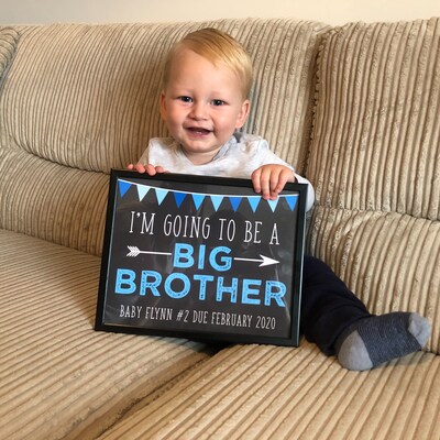 I'm Going to Be A Big Brother or Sister Baby Announcement - Etsy