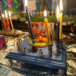 Princess Menorah Classic Disney Judaica Hanukkiah Repurposed Jasmin ...