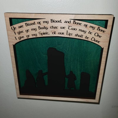 Outlander Sign/outlander Gift/blood of My Blood/scotland/book Shelf ...