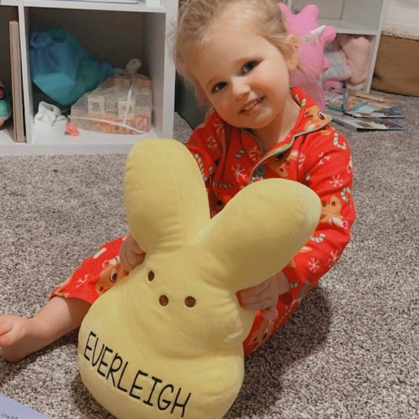 Extra Large 15” Personalized Plush Easter Peeps, Personalized Easter ...
