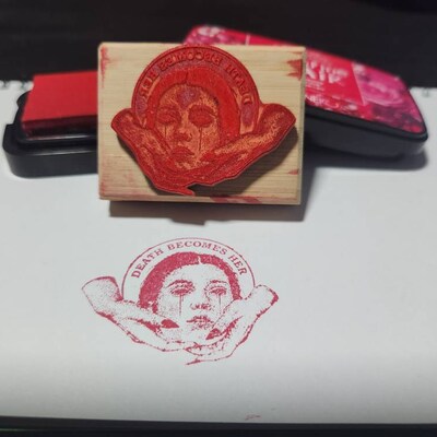 Custom Ex Libris Book Stamp Personalized Gothic Dark Academia Library ...