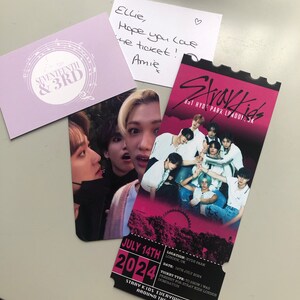 Stray Kids Ticket Souvenir BST Hye Park Festival Inspiration - Etsy