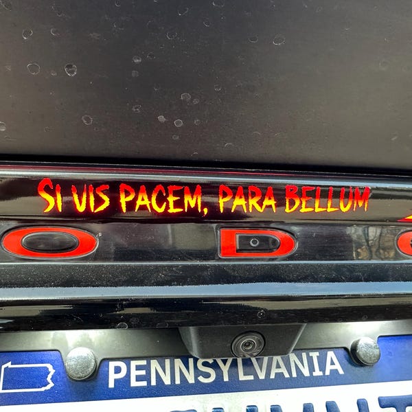 Dodge Durango Tail Light Racetrack Decal Center Overlay - Fits 3rd Gen ...