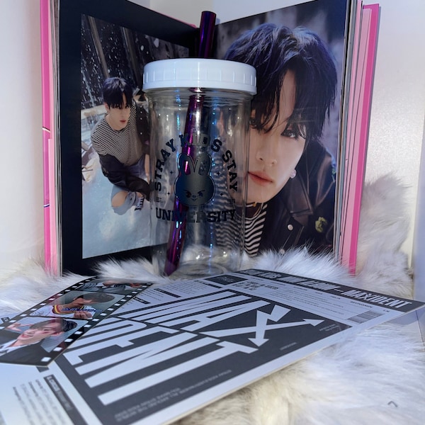 Stray Kids Skzoo Reusable Bubble Tea Cup | Boba Tea/smoothie Glass Cup ...