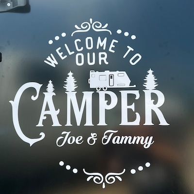 Fifth Wheel Decal Personalized Camper Decal Camping Decal Personalized ...