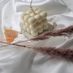 Magic Cube Candle Mold 3D Bubbles Candle Silicone Mold Atom Cube Mold ...