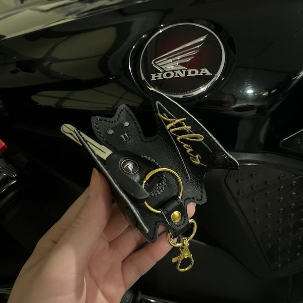 Bat Motorcycle Motorist Car and Bike Keychain, Biker Chic Keyring Key ...