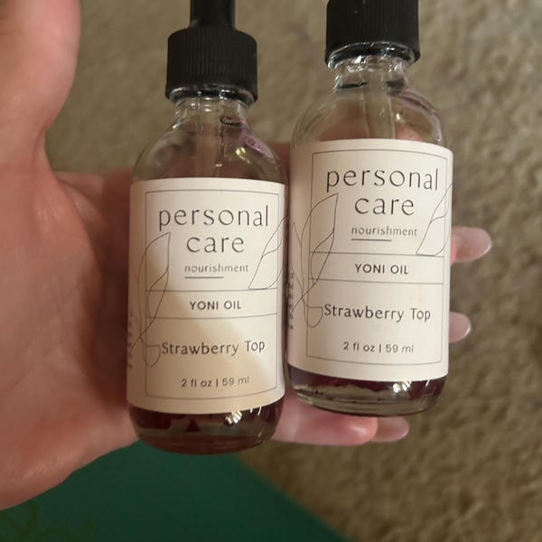 Sensational Strawberry Yoni Oil, All Natural Oils for Ph Balance, Odor ...