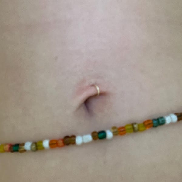 BELLY BUTTON RINGS • Belly Ring Hoop • Seamless Twist Hoops • Gold Thin ...