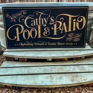 Classic Vintage Game Room Sign Personalized Sign Vintage Game Room Wall ...