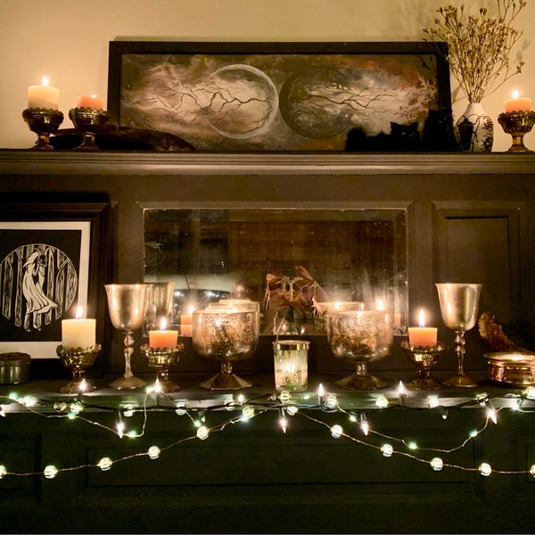 Soul Reflection - Dark Wall Art Print - Light and Dark Trees With ...