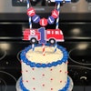 First Responder Cake Bunting Topper and Mini Age Fire Truck Cake Topper ...