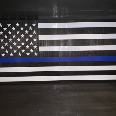 Thin Blue Line Flag Vinyl Sticker Decal for Truck Car Window - Etsy