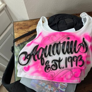 Airbrush T Shirt Script Name With Butterflies - Etsy