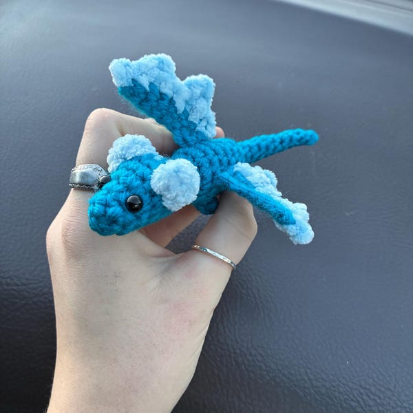 Crochet Tiny Dragon Pattern PDF Small Dragon - Etsy