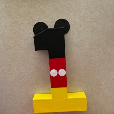 Mickey Mouse ONE Letters Minnie ONE Letters Mickey Party - Etsy