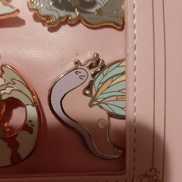 Fairy Slug Hard Enamel Pin // Cute Fairy Pin // Fairy Animal Lapel ...