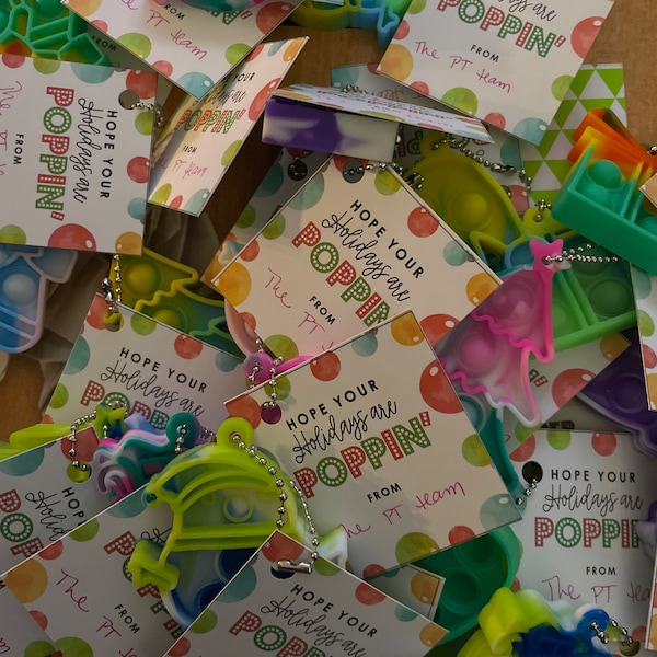 Digital Holidays Tags,hope Your Holidays Are Poppin' Tags,holidays Pop ...