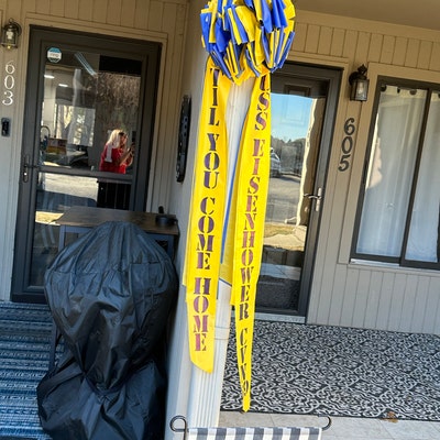 YELLOW RIBBON Deployment BOW Weatherproof for the Troops 6 - Etsy