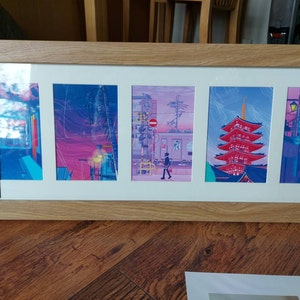Tokyo/japan A4 Print Set of 2. Shinjukushibuyastreetneon - Etsy