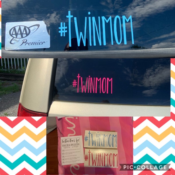 Twin Mom Car Decal, Mom of Twins, #twinmom, Boy Twins, Girl Twins ...