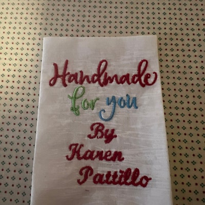 Hand Made Handmade for You Tag Handmade Embroitique Crafty Instant ...