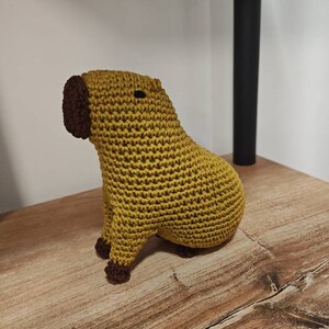 Sitting Capybara Crochet Pattern. Capybara With Top Hat and Bow Tie for ...