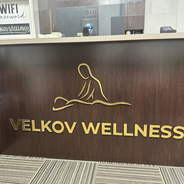 Custom Office Signs, Reception Sign, Business Logo, Custom Laser Cut ...