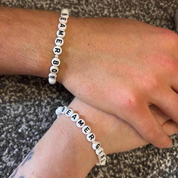 Sabrina Carpenter Dont Smile Beaded Bracelet Music Bracelet Custom ...