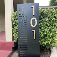 Antigua XL Yard Sign, 6h Numbers, Vertical, Sign on Stakes, Address ...