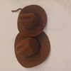 Mini BROWN Felt COWBOY HAT Western Wedding Party Favor Choose Size ...