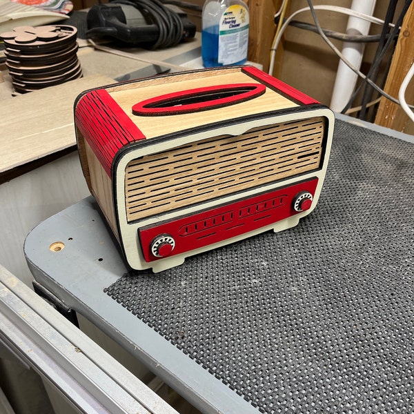 Layout - Retro Radio Laser Cut Files SVG, DXF CDR Vector Plans Laser ...