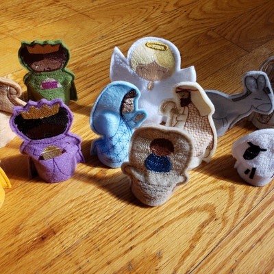 Nativity Tea Light Set, 11 Piece Craft Felt Perfect for Seniors or ...